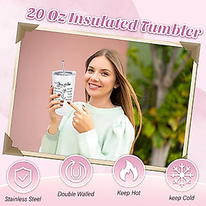 Christian Gifts for Women, Inspirational Gift for Women with Scripture Cards, Cross Necklace, Religious Gift for Thanksgiving, Easter, Birthday, Spiritual Gifts for Woman, Mom, Sister (Pink)