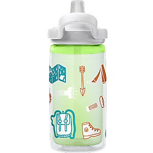CamelBak eddy+ Kids Insulated BPA-Free Bottle, 14oz Adventure Map