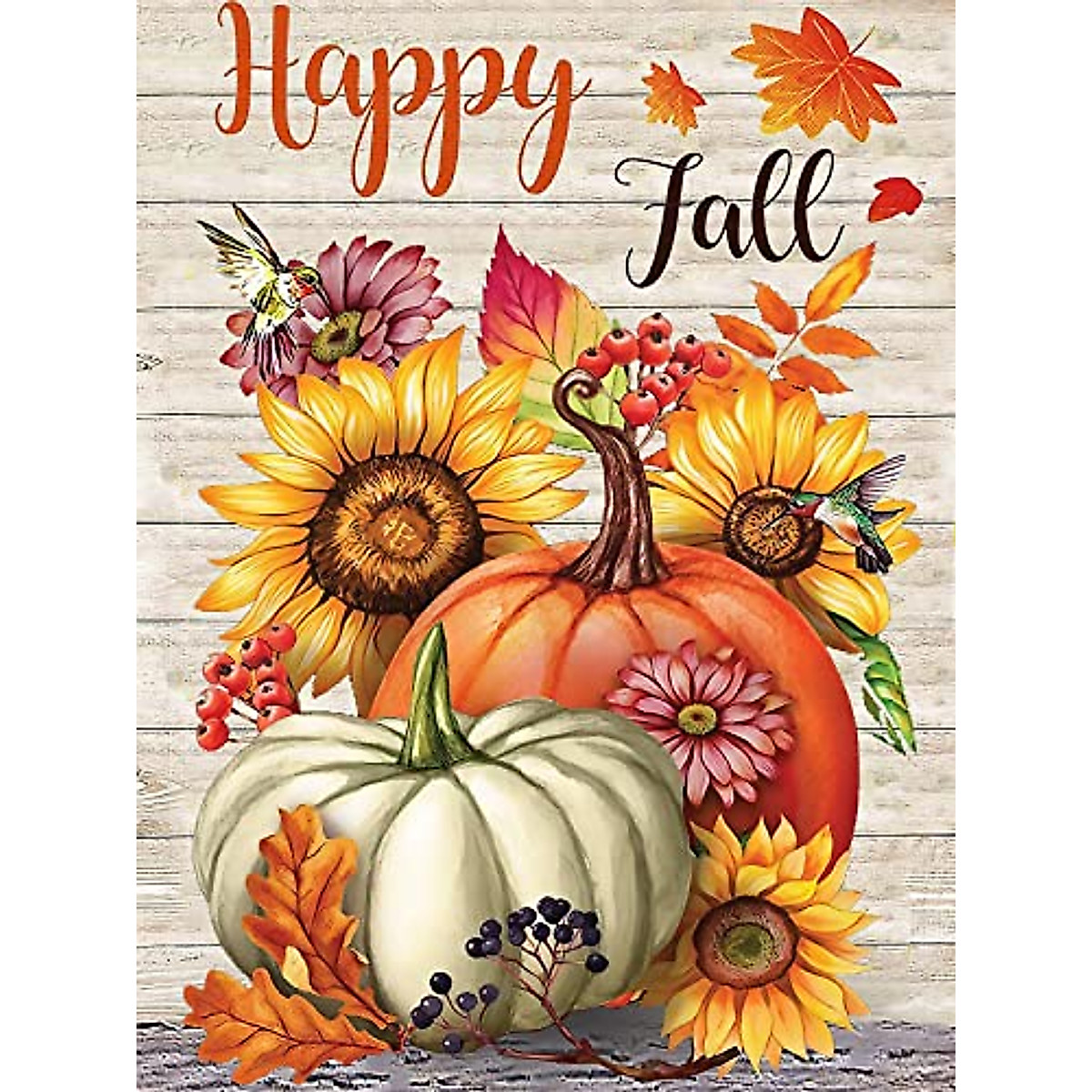 Apcufir Fall Diamond Painting Kits for Adults Beginners Round Full Drill 5D DIY Pumpkin Diamond Art Kits Sunflowers Picture Art for Home Wall Decor 12x16inch