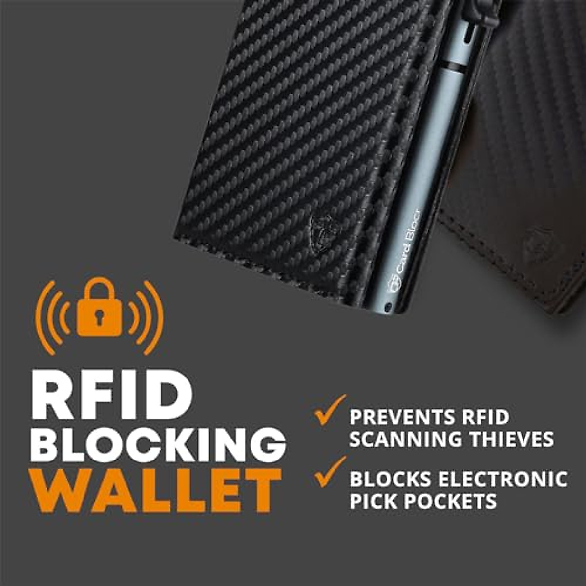 Conceal Plus Slide Up Wallet for Men, Secure Scan Proof Wallet with Pop Up Card Wallet Once Click Acess - Makes a Great Gift or Travel Wallet