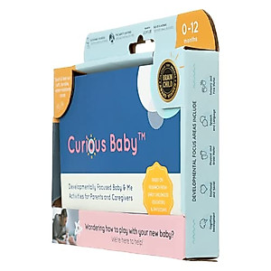Curious Baby™ Award Winning 40+ Activities for Baby & Me (0-12 Months) | Developmentally-Focused and Stimulating Creative Playtime Ideas for Baby & Me | Includes Black/White High-Contrast Cards