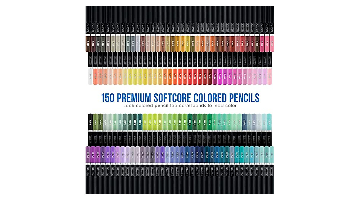 Master 150 Colored Pencil Set - Perfect for Artists