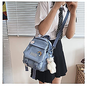GGOOB Cute Mini Backpacks with Accessories Aesthetic Mini Backpack for Teens Kawaii Small Backpack (Green,With-Accessories)