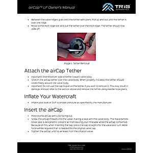 TRiB airCap LF Pressure Gauge for Inflatable SUP, RIB Boat, Kayak, Raft, fits C7/D7 Valves