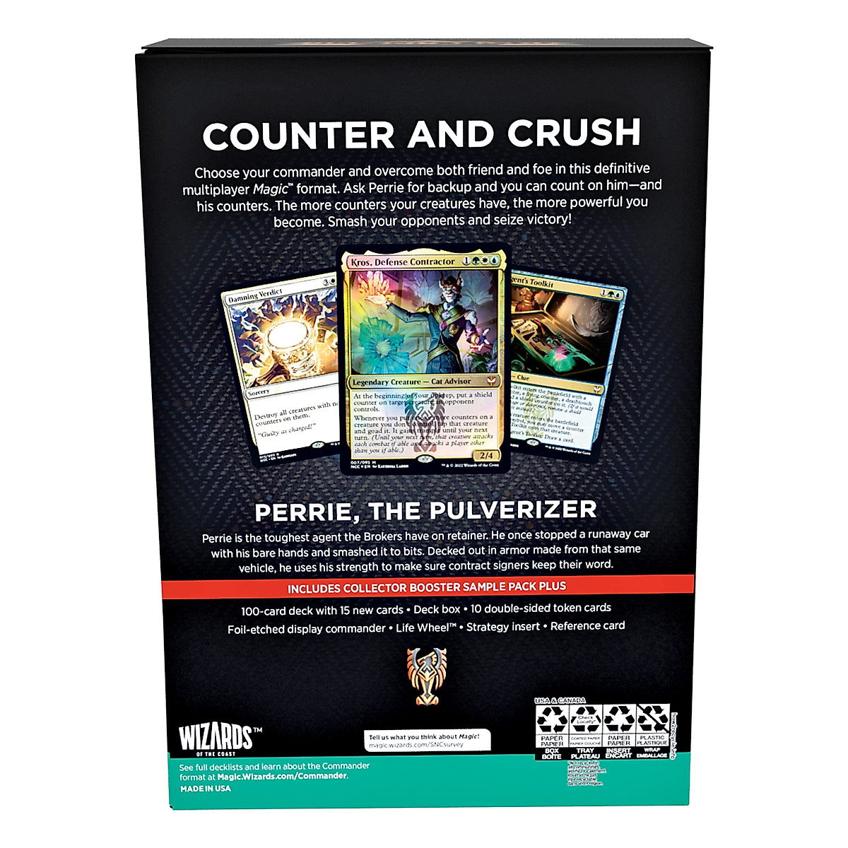 Magic: The Gathering Streets of New Capenna Commander Deck – Bedecked Brokers + Collector Booster Sample Pack