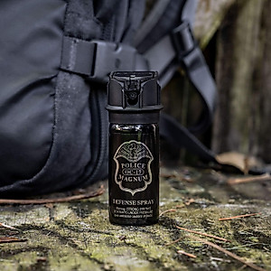 POLICE MAGNUM Pepper Spray Self Defense- Max Strength 14-16ft Range- Made in The USA - 3 Pack 2oz Flip Top Stream