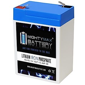 Mighty Max Battery 6V 4.5AH Lithium Replacement Battery Compatible with Coleman 5348 Lantern