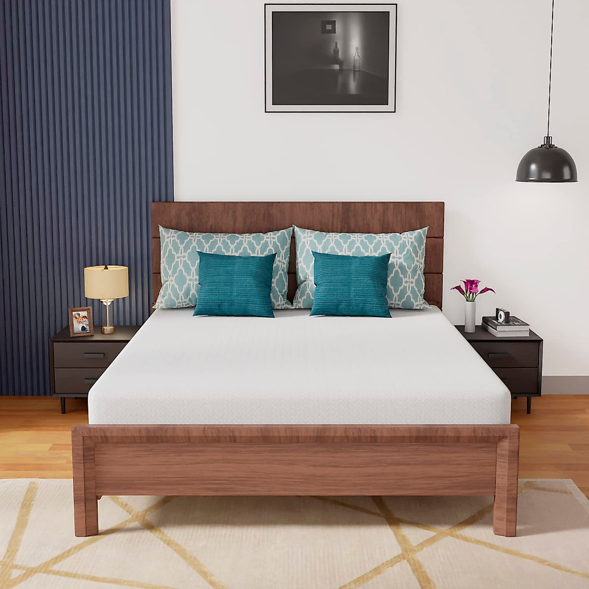 Memory Foam Mattress Cooling Gel Mattress 8 inch Mattress, CertiPUR-US Certified,Breathable Bed Mattress for Cooler Sleep Supportive & Pressure Relief,Removable Soft Cover,White Queen