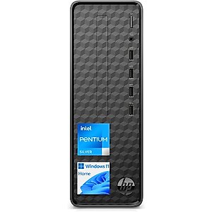 HP Slim Desktop High Performance Business Computer, Intel Pentium Silver J5040 (Up to 3.2GHz), 8GB DDR4 RAM, 1TB PCIe SSD, Intel UHD Graphics, Wi-Fi, Bluetooth, Windows 11 Home, Bundle with JAWFOAL