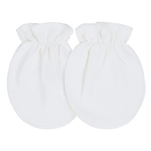 Zando Newborn Mittens Baby Mittens 0-6 Months Baby Mittens 6-12 Months Baby Boys Girl Mittens Baby Hand Mittens Unisex Warm Soft Baby Gloves No Thumb Baby Gloves 6 Pack White