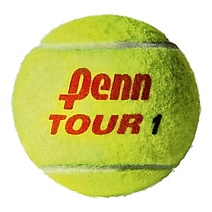 Penn Tour Regular-Duty Felt Clay Court Tennis Balls (3-Ball Can) (24 Cans = 1 Case)