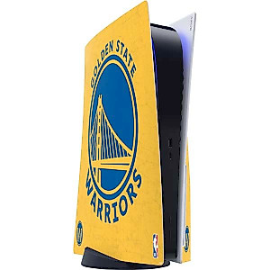 Skinit Decal Gaming Skin Compatible with PS5 Console - Officially Licensed NBA Golden State Warriors Distressed Design