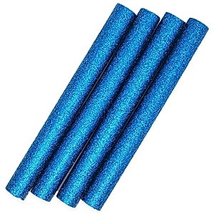 20pcs 11mmx100mm Glitter Blue Glue Sticks for Glue Gun,Hot Glue Gun Refill Sticks for Handmade Craft DIY Project