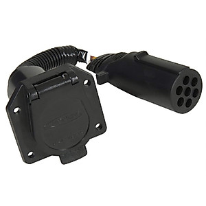 Hopkins 47425 7 Pin Round to 7 RV Blade Adapter