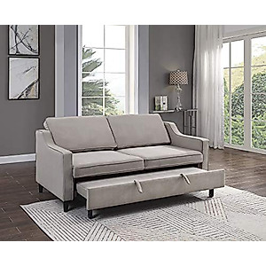Lexicon Maston Convertible Studio Sofa Bed, Cobblestone