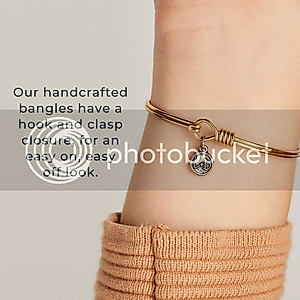 Luca + Danni Crystal I Love You to The Moon and Back Bangle Bracelet For Women - Silver Tone Regular Size Made in USA