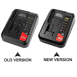 Powilling PCC692L 20V Battery Charger Compatible with Black+Decker 20V MAX Lithium-Ion Battery and Porter Cable Battery PCC680L PCC681L PCC682L PCC685LP PCC699L and Battery LBXR20 LBXR2020 LBX4020