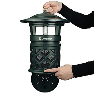 DynaTrap DT2030-GRSR 1 Acre Mosquito & Flying Insect Outdoor Trap and Killer – Kills Mosquitoes, Flies, Wasps, Gnats, & Other Flying Insects - Bug Zapper Alternative – Green