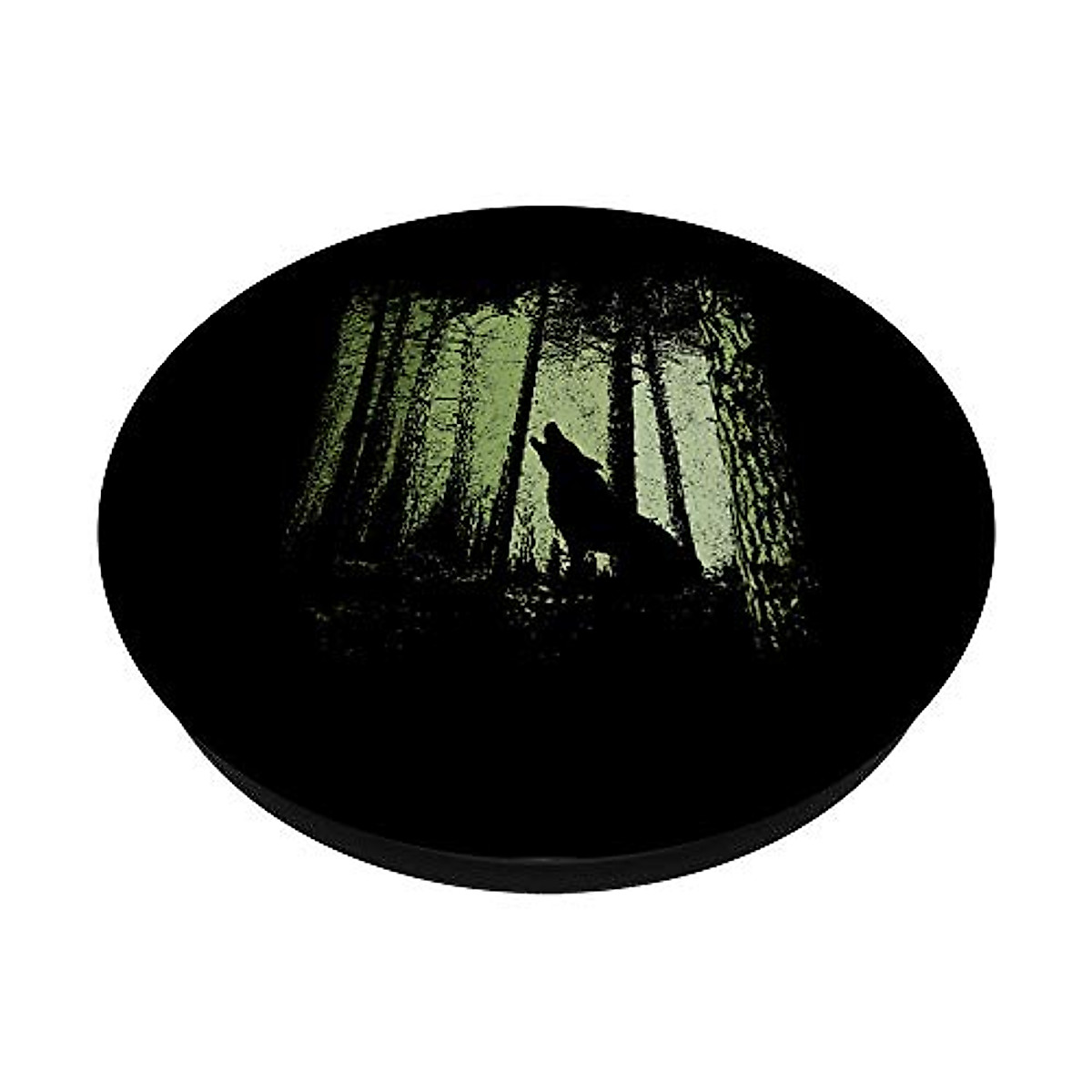 Twilight Forest Romantic Howling Wolf Silhouette PopSockets PopGrip: Swappable Grip for Phones & Tablets