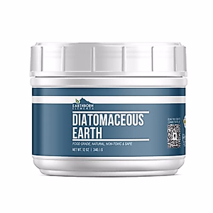 Earthborn Elements Diatomaceous Earth (12 oz), Resealable Bucket, Pure Freshwater Amorphous Silica