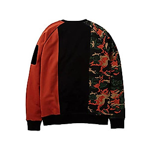 Staple Pigeon Camo Pieced Crewneck Sweatshirt Black (Medium, m)