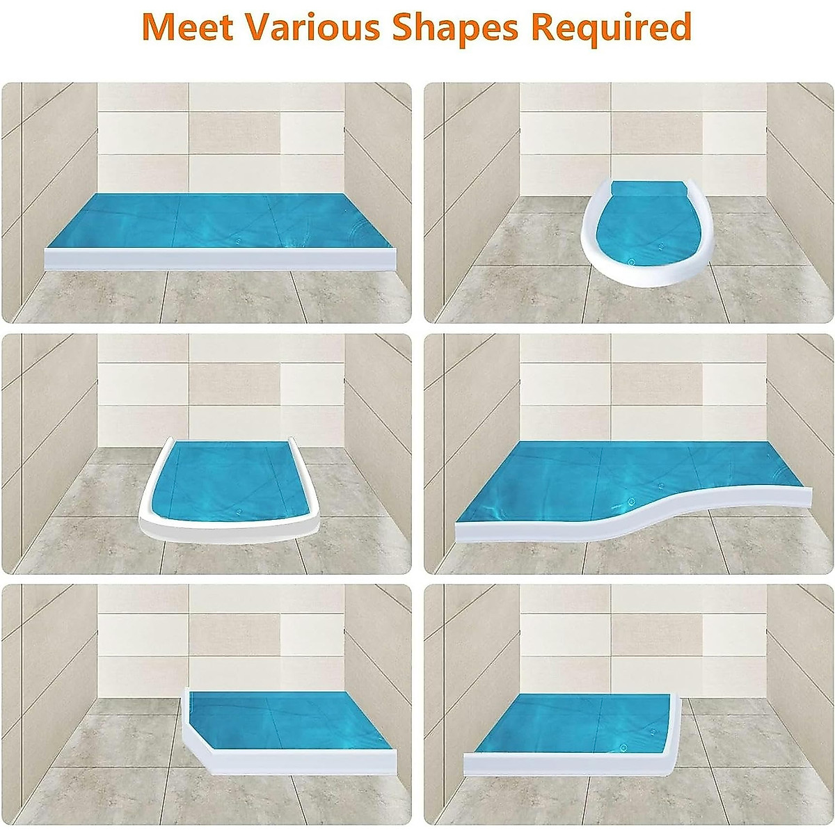 KFJZGZZ 39 inch Silicone Water Guard for Kitchen Sink, Rubber Shower Threshold Splash Guard, Water Stopper Shower Door Seal Strip, Sink Splash Guard Suitable for Kitchen Bathroom Bathtub