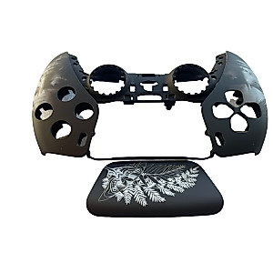 TLOU2 Fan Art Replacement Ellie & Joel Plus Tattoo Touchbar Front Housing Shell Faceplate and Touchbar for PS5 Controller
