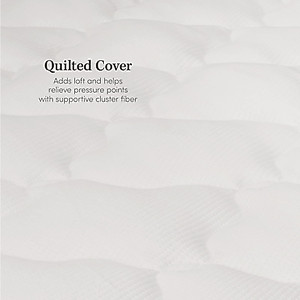 Rayon from Bamboo Extra Thick Mattress Pad with Fitted Skirt - Extra Plush Cooling Topper - Queen