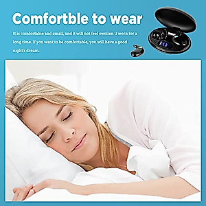 ESSONIO Sleeping Headphones Sleeping Earbuds Sleep Noise Cancelling Headphones with Microphone Wireless Headphones for Side Sleepers Sleeping Earbuds with IPX5 Waterproof