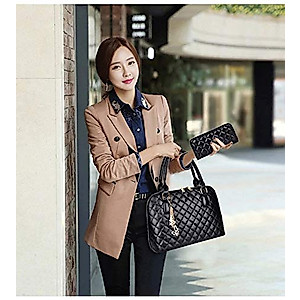 Women Handbag ladies fashion Shoulder Bags, Purses and Handbags Crossbody Wallets for women's Tote Top Handle Satchel, Hobo bag 3pcs Purse Set for her (Black)