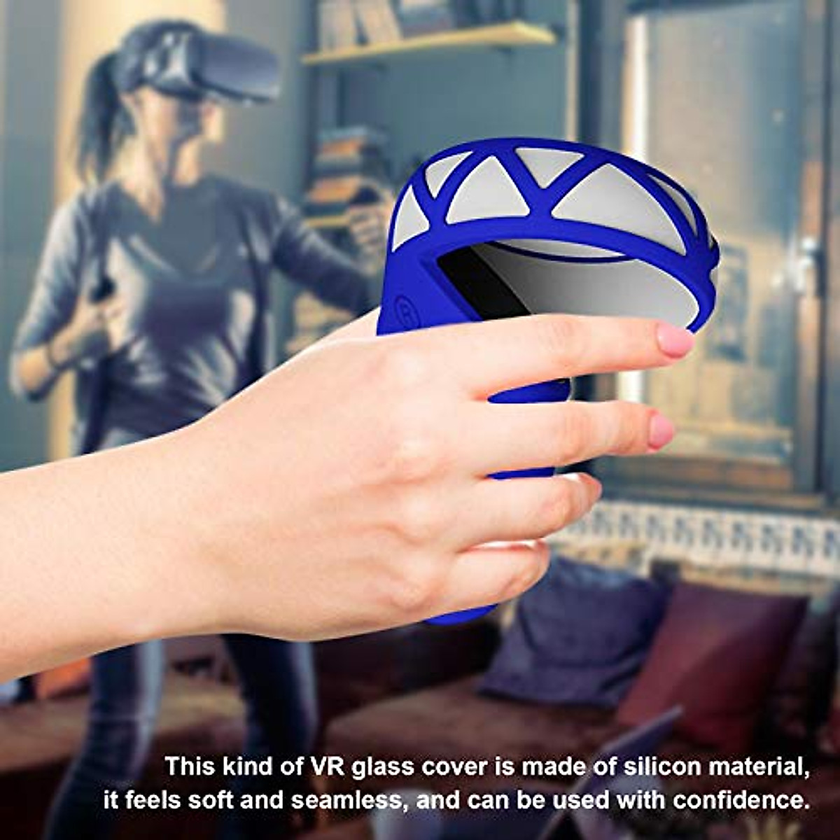VR Controller Grip Cover for Oculus Quest Accessories, Touch Controller Grip Accessories, Oculus S Accessories Silicone Protection Cover, Handle Protective Sleeve for Oculus Quest2