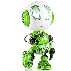 Aubllo Robots for Kids Toys Stocking Stuffers for Boys Girls-2022 Mini Talking Interactive Robots with 10 Hours Working Time USB Charging Led Eye Kids Toys for Boys Girls (Fruit Green)