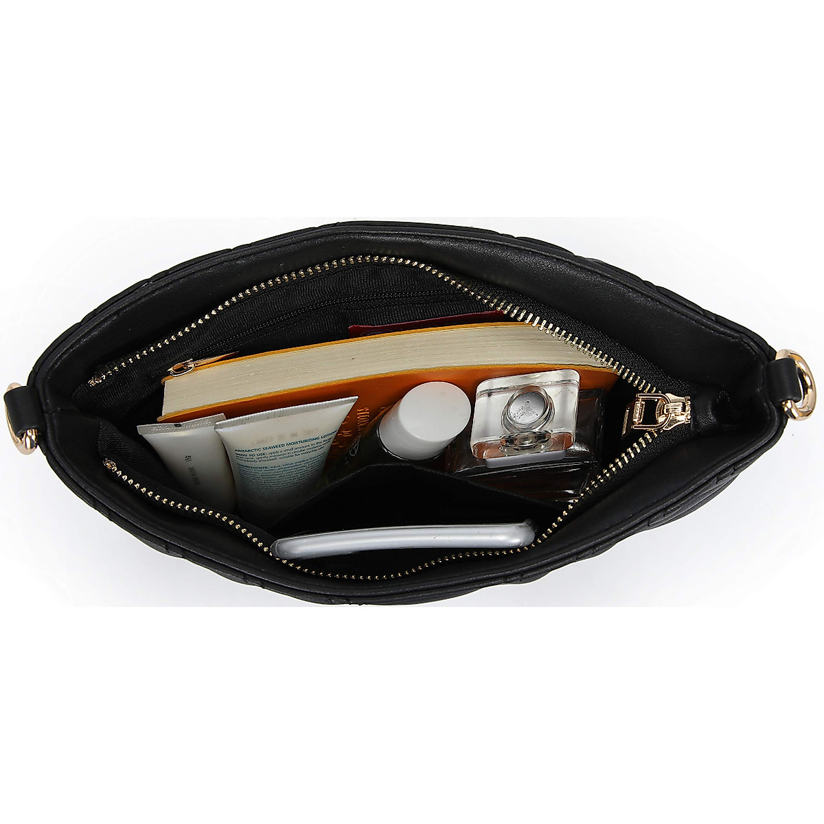 lola mae Women's Wristlet Handbags Simple Quilted Small Clutch Crossbody Bag