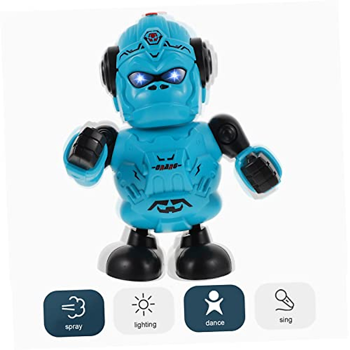 Toyvian 1pc King Robot Puppy Toys for Kids Mini Toy Robot for Kids Child Robot Toy Robotic Toy Kids Robot Toy Birthday Present Child Plastics, Electronic Components Blue Desktop