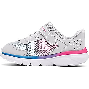 Under Armour Girls Assert 9 Alternate Closure Sneaker, (106) Halo Gray/White/Vivid Lilac, 5 Little Kid
