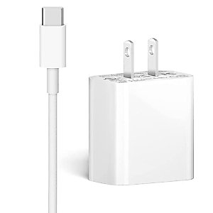 USB-C Charging Rapidly Fast USB C Fast Wall Charger for Infinix Note 12 and Other Pixel Devices (18W 3A PD Power Adapter + Extra Long 6.6 Foot USB-C, C-C Cable)