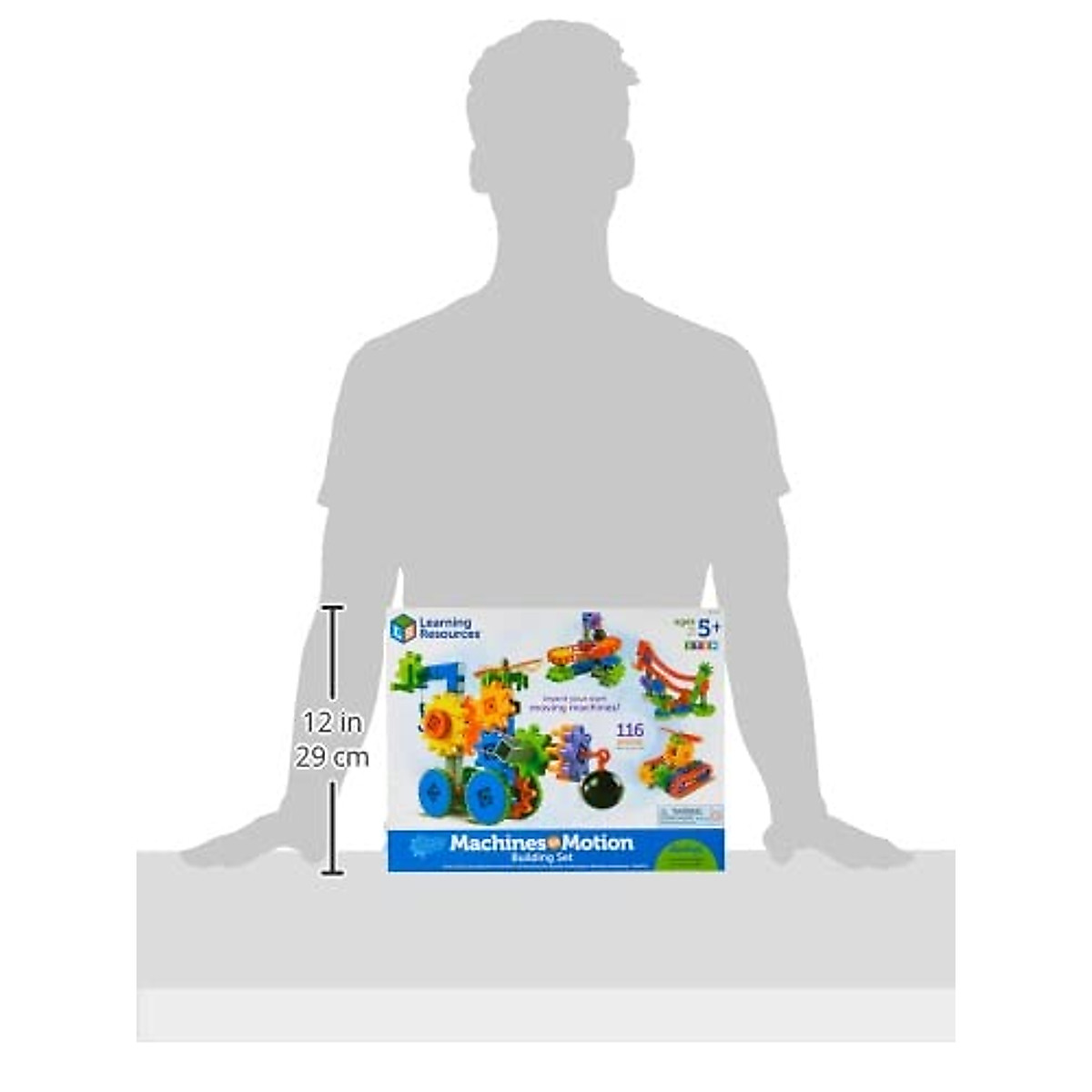 Learning Resources Gears! Gears! Gears! Machines in Motion,116 Pieces, Ages 5+, STEM Toys, Gear Toy, Puzzle, Early Engineering Toys