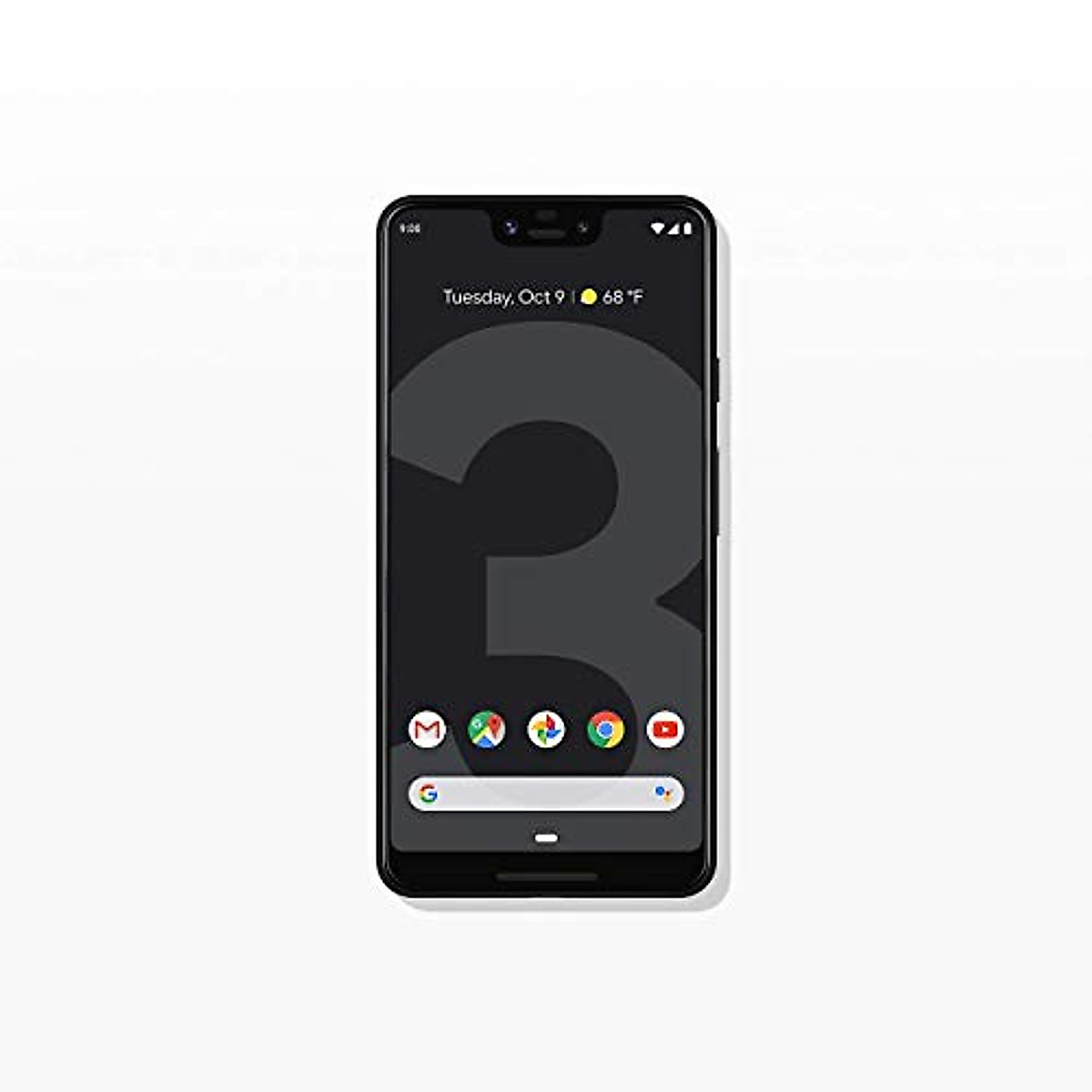 Google Pixel 3 XL Unlocked GSM/CDMA - US Warranty (Just Black, 128GB) (Renewed)