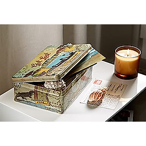 Nostalgic-Art Retro Storage Tin Box Flat, 84.5 oz, VW Bulli – Let's Get Lost – Volkswagen Bus Gift idea, Metal Can with Lid, Decorative vintage design