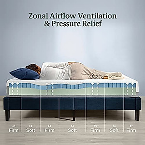 ZINUS 8 Inch Ultra Cooling Gel Memory Foam Mattress / Cool-to-Touch Soft Knit Cover / Pressure Relieving / CertiPUR-US Certified / Bed-in-a-Box / All-New / Made in USA, Queen