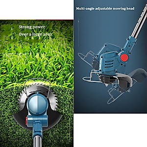 JNYB Cordless Grass Trimmer 24V Electric Grass Trimmer Lawn Edger with Li-ion Battery and Charger Telescopic String Trimmer Weed Grass Cutter Kit