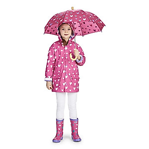 Hatley Kids Printed Umbrellas, Sweet Hearts, One Size