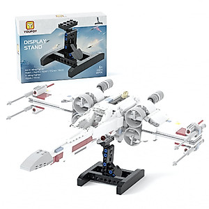 building boat Stand for Lego X-Wing Starfighter 75301 75273 75297 75218 75235 Building Kits,Awesome Display for Lego Y-Wing 75249 75172 Starfighter Building Toys(52 PCS)