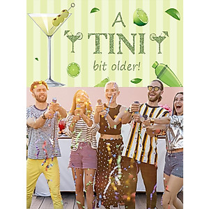 A Tini Bit Older backdrop- Martini Bar Party Decorations,Martini Bar Birthday Party Decor,A Tini Bit Older Birthday,Martini Party Decorations,Weenies and Tinis,Tini Bar Themed Bachelorette Party