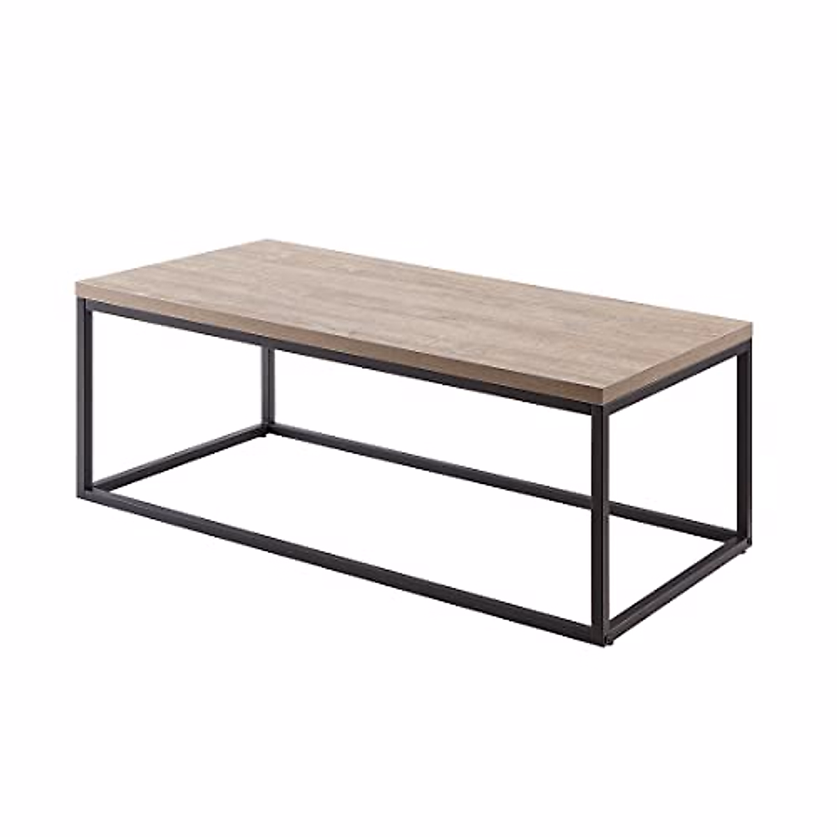 CENSI 40" Modern Grey Oak Coffee Table Set of 2 for Living Room