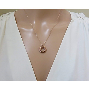 60th Birthday Gift for Women | Rose Gold Necklace | 60th Birthday Necklace