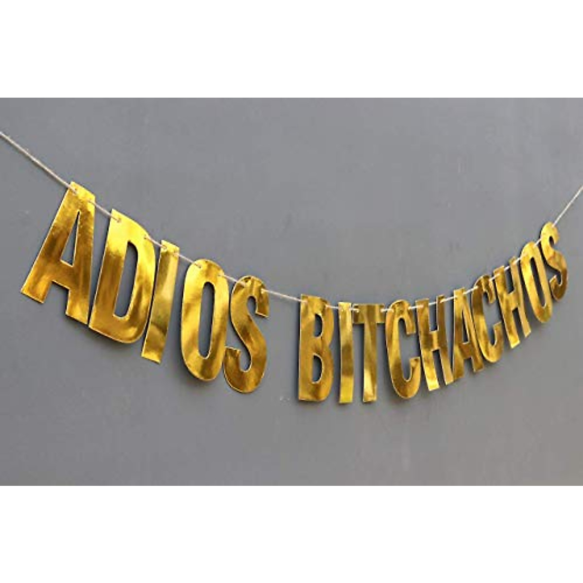 Adios Bitchachos Gold Banner Final Fiesta Moving Going Away Party Fiesta Party Cinco de Mayo Taco Party Goodbye Party College Graduation Retirement Party Decorations
