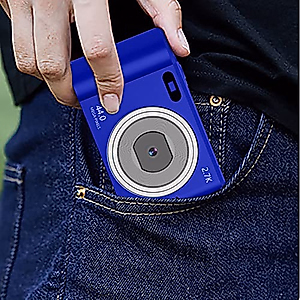 Qonioi New 44 Million Student Digital Camera 2.4 Inch High-Definition Child Student Card Camera 16 Times Digital Zoom Electronic Anti-Shake Face Detection Ideal Gift for Children, Adults