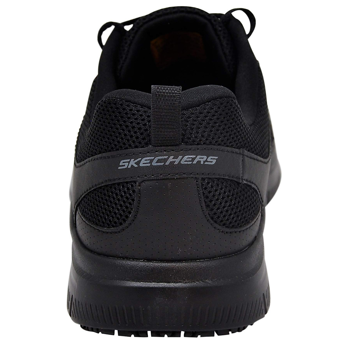 Skechers Men's Flex Advantage SR Black/Black Work Shoe 12 W US