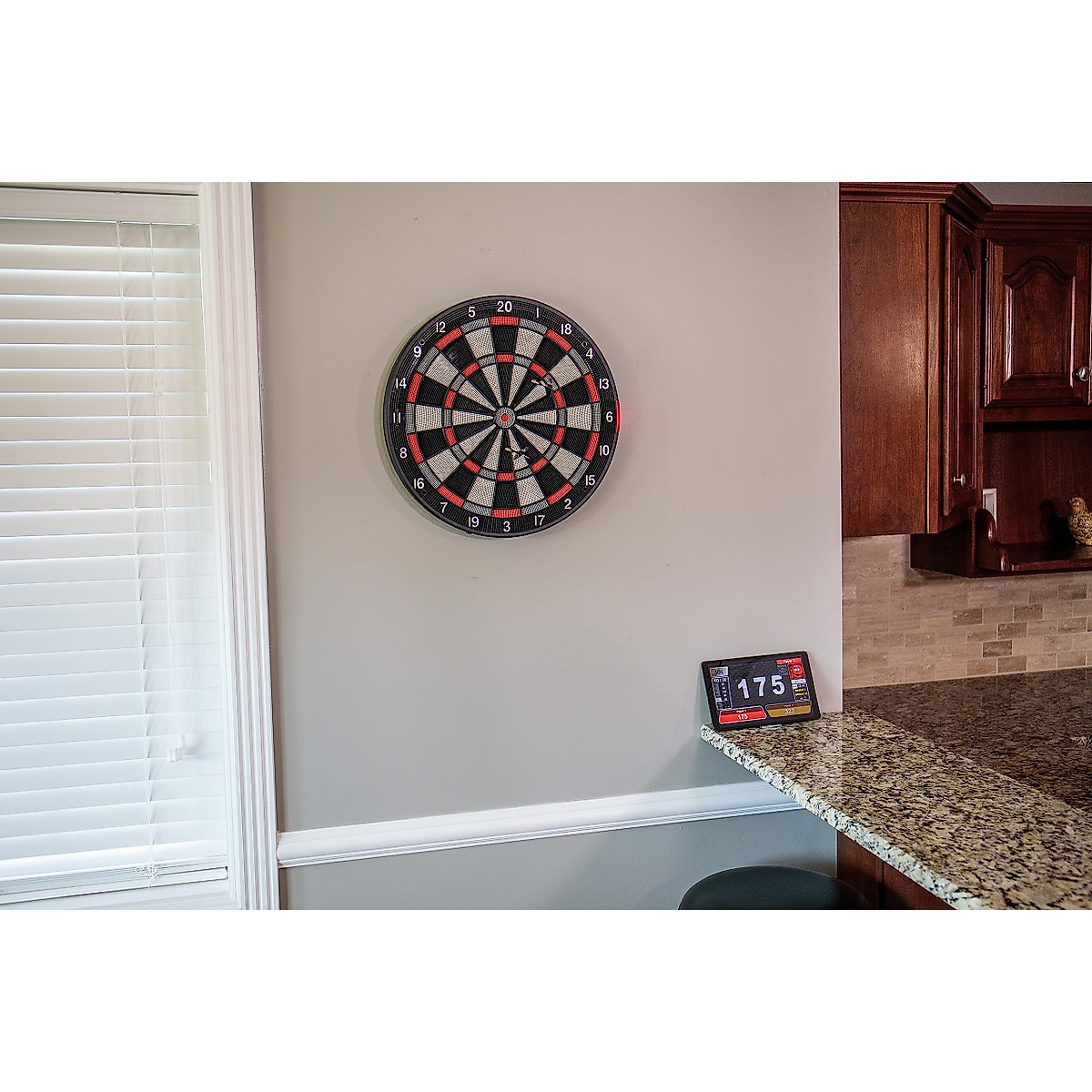 Arachnid SDB1000 Soft Tip Dartboard with Online Gameplay and Full Color Scoring and Animation, Black (SDBA1000ARA)